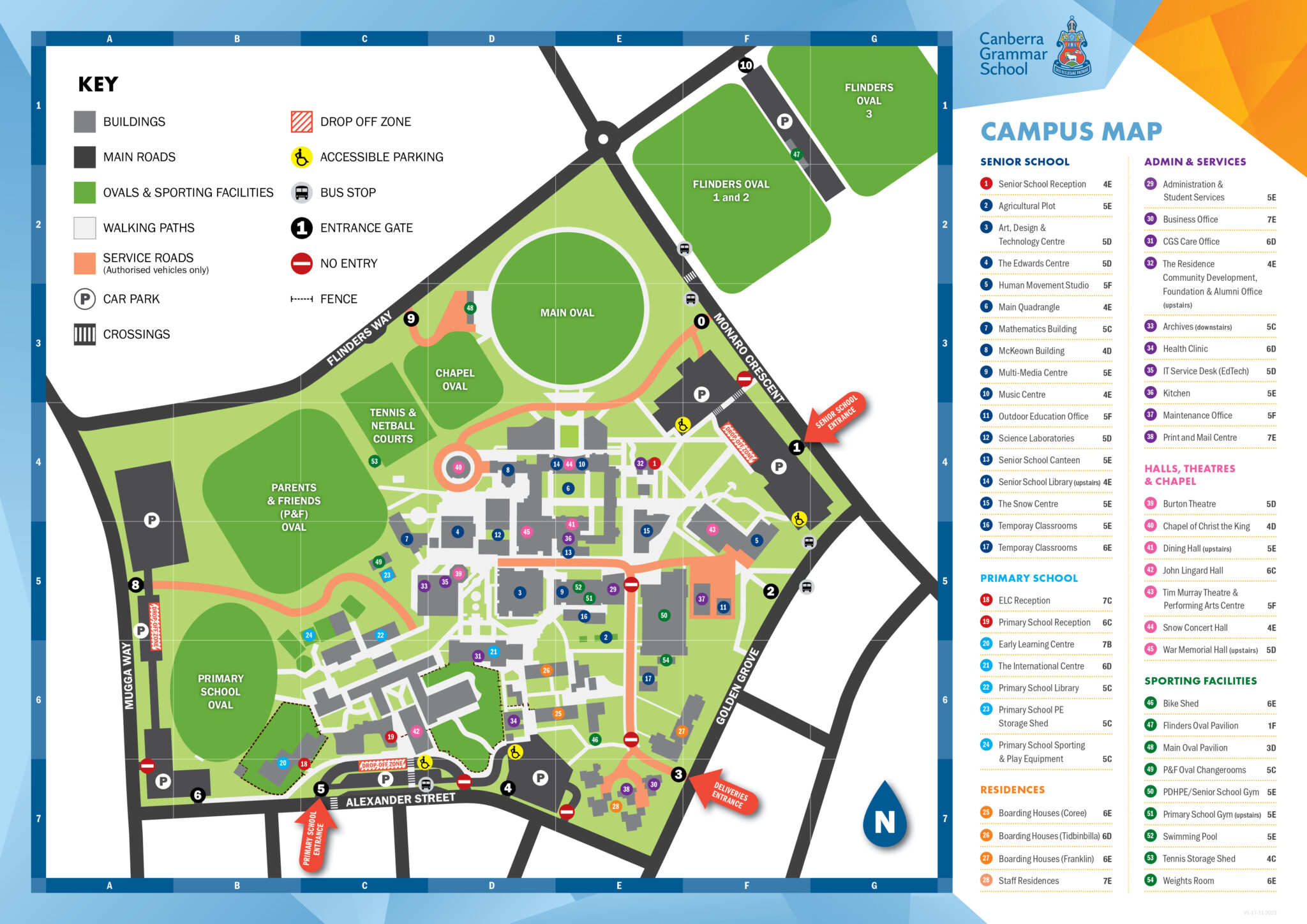 Campus Map – Canberra Grammar School